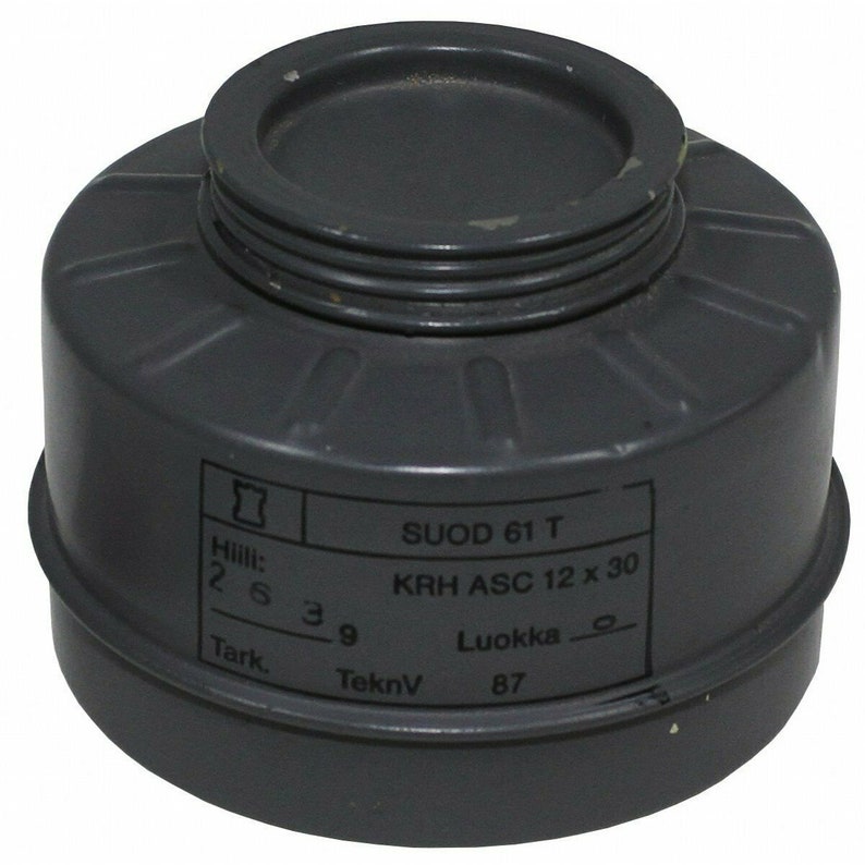 USED Finnish Military M61 Gas Mask Full Face Adult W/60mm | Etsy