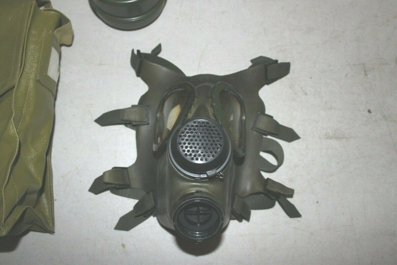 Military Romanian M74 Full Face Gas Mask W 40mm Filter & Carry Bag NATO ...