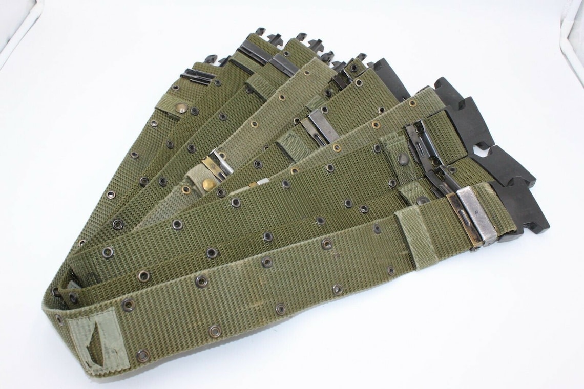US Military Usmc Pistol Web Belt W/ Black LC2 Quick Release - Etsy