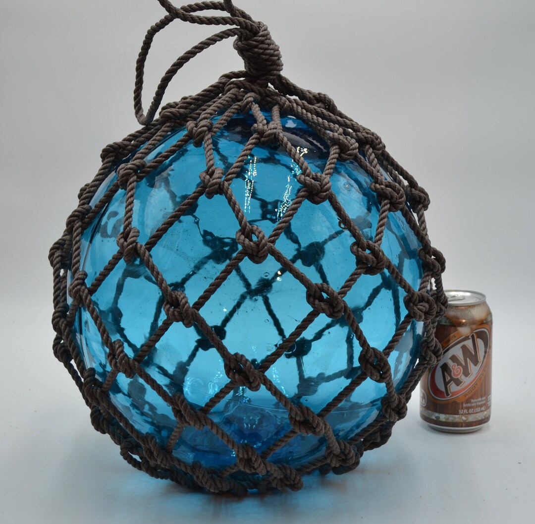 Glass Fishing Float in Aqua - Etsy