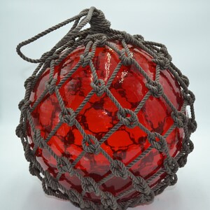 Glass Fishing Float in Red Amber - Etsy