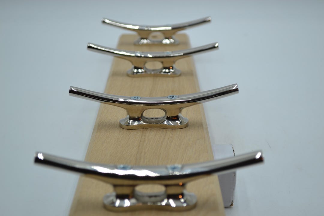 Nautical Nickel Cleat Coat Rack - Etsy