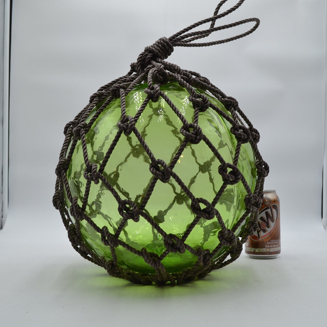 Glass Fishing Float in Light Green 14 - Etsy