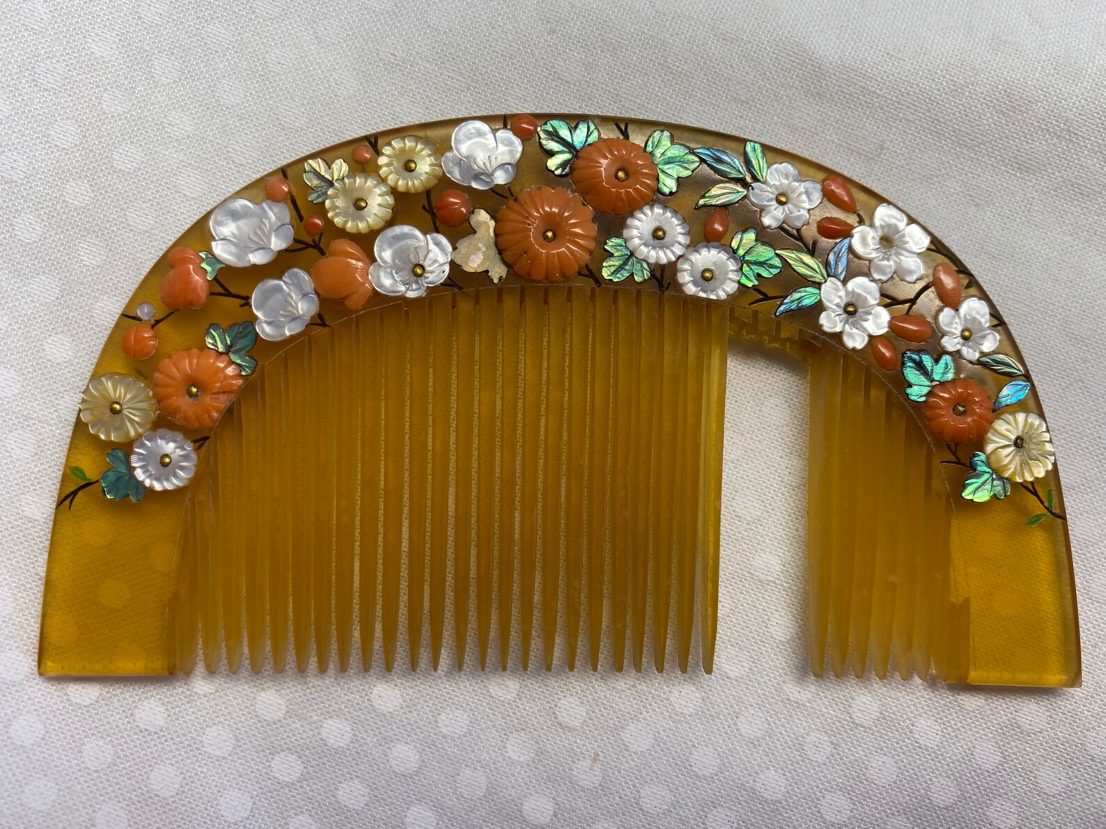 Antique Japanese Kusi Comb and Matching Kogai Vintage | Etsy