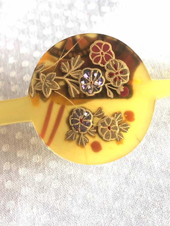 Antique Japanese Kusi Comb and Matching Kanzashi Vint… - Gem