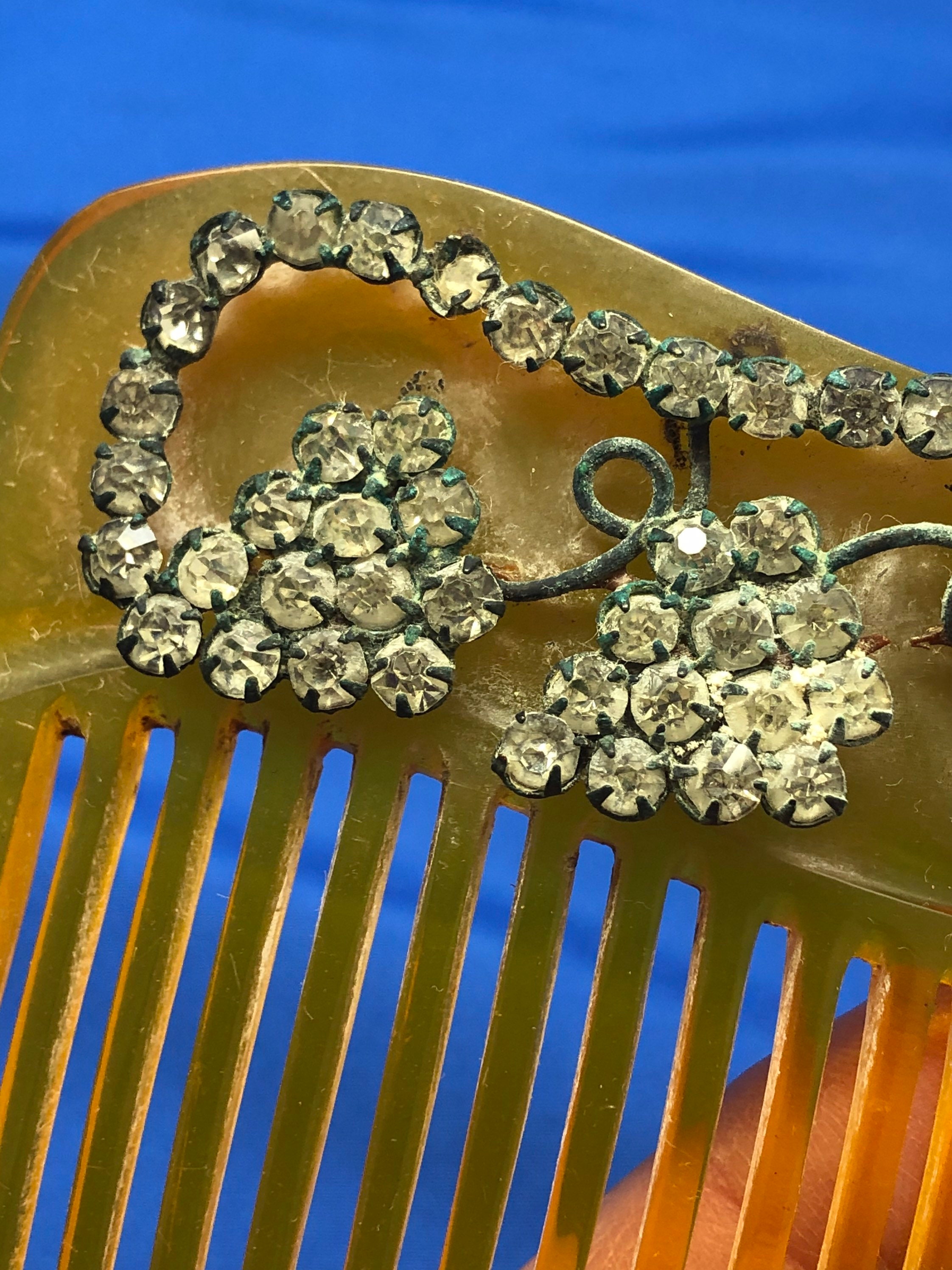 Classic Antique Blonde Backcomb Celluloid Vintage Haircomb - Etsy