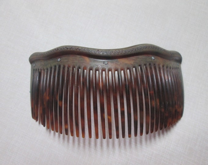 SALE Classic Antique Backcomb Pique Point Celluloid Vintage - Etsy