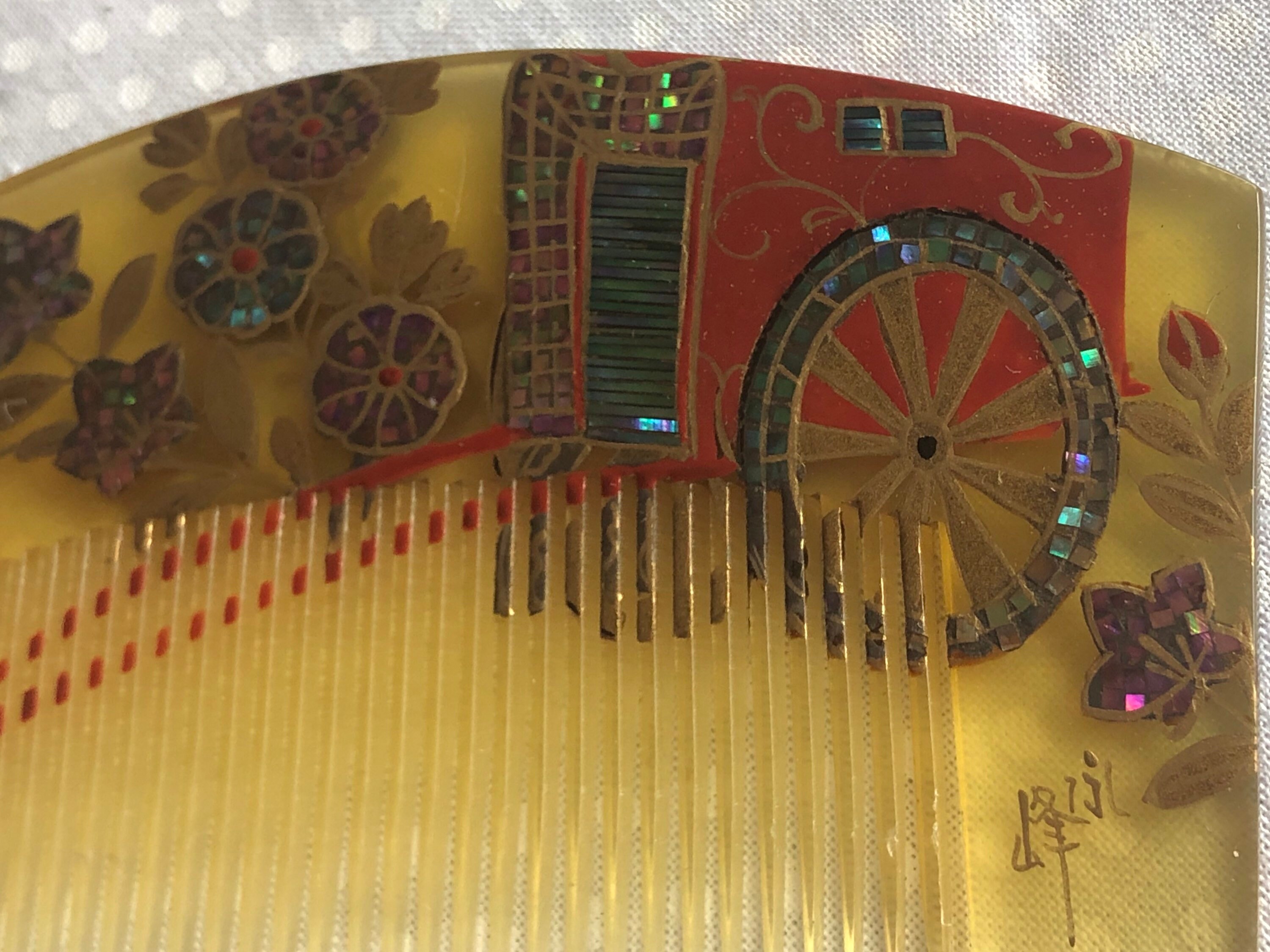 Antique Japanese Kusi Comb and Matching Kanzashi Vintage - Etsy