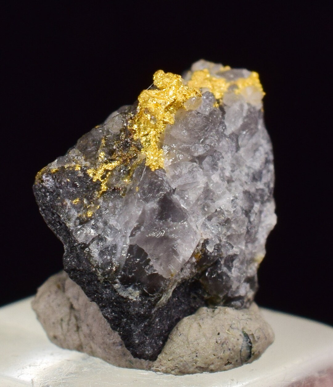 0.9cms NATIVE GOLD QUARTZ of the Incas Thumbnail Aesthetic Wire Gem Crystal Smoky Quartz Peru ...