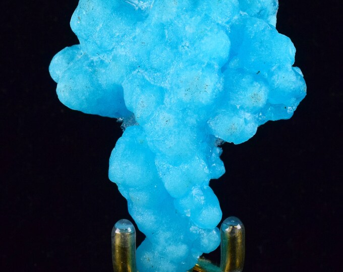 6.5cms NATURAL BLUE SALAMMONIAC Lecontite Botryoidal Crystals Chile ...