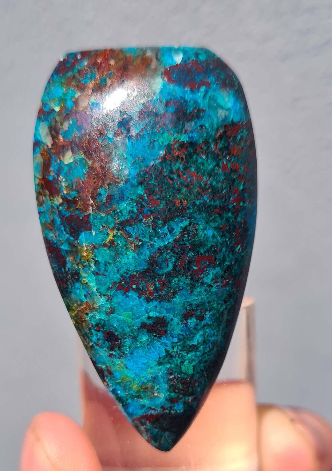 5cms CHRYSOCOLLA CAMPBELLITE (?) CUPRITE Quartz Copper Malachite ...