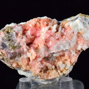 5.7cms RHODOCHROSITE RHOMBOHEDRAL QUARTZ Premium Miniature Crystals ...