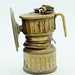 9.5cms MINERS LAMP VICTOR 1920 Carbide Usa Vintage Lantern Brass Bronze ...