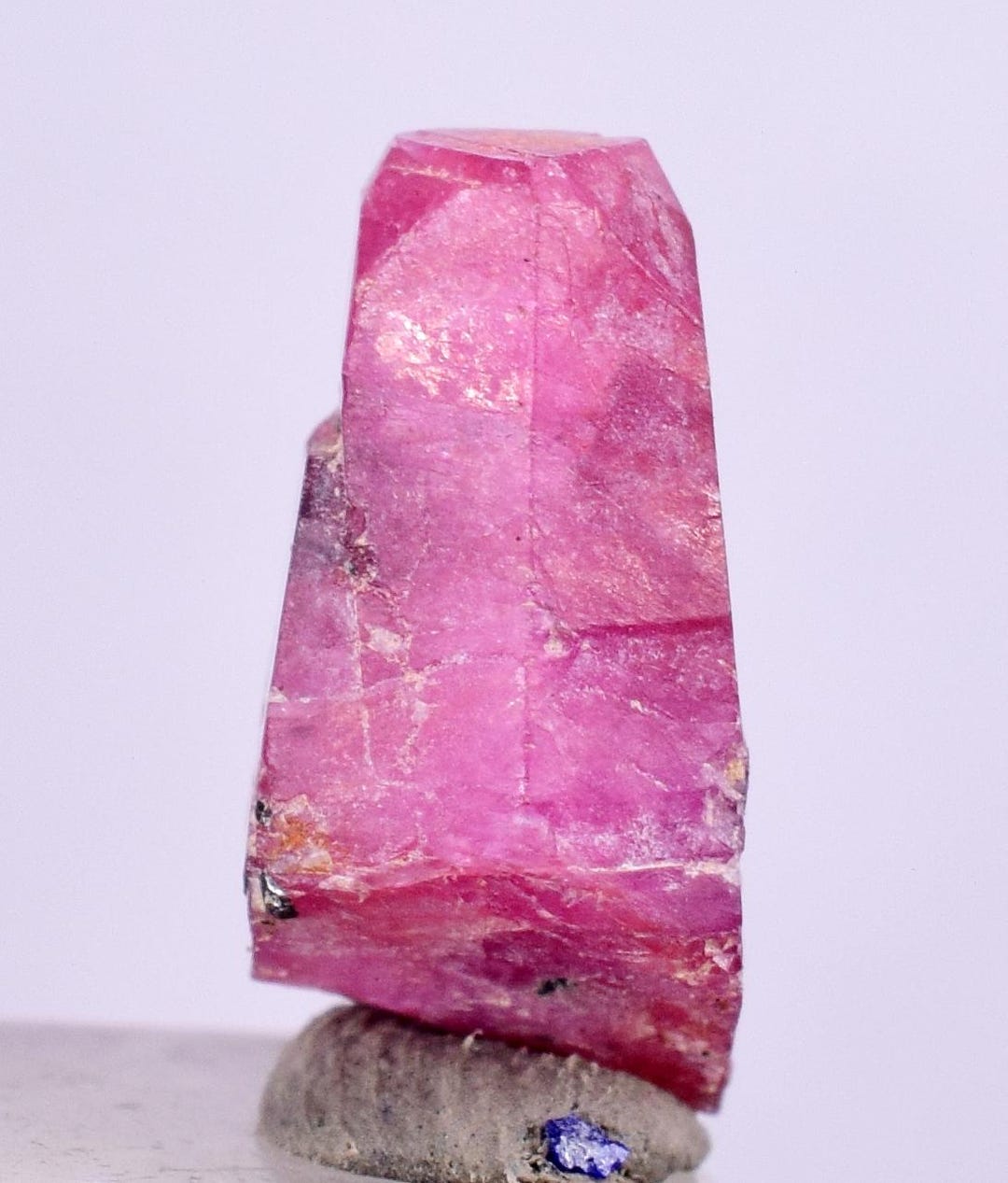 5cts RUBY CRYSTAL CORUNDUM Natural Rough Red Tanzania Mineral Specimen ...
