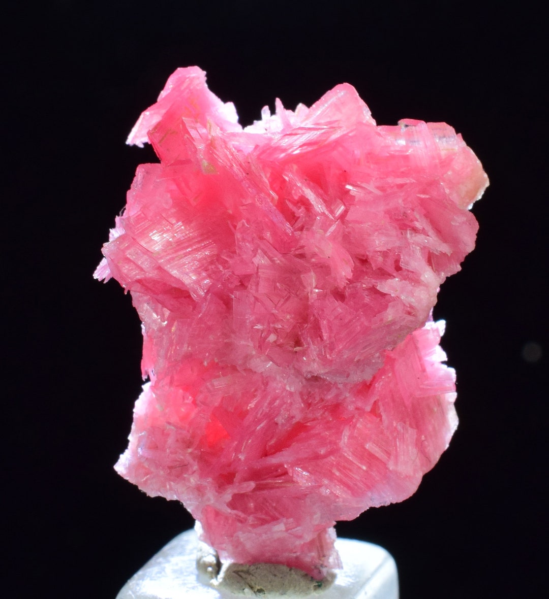 2.4cms PINK RHODONITE CRYSTALS Pyrite Miniature Peru Bright Chiurucu ...