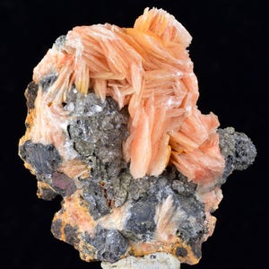 4.2cms CERUSSITE BARITE GALENA Crystals Morocco Mineral Specimen K110 ...