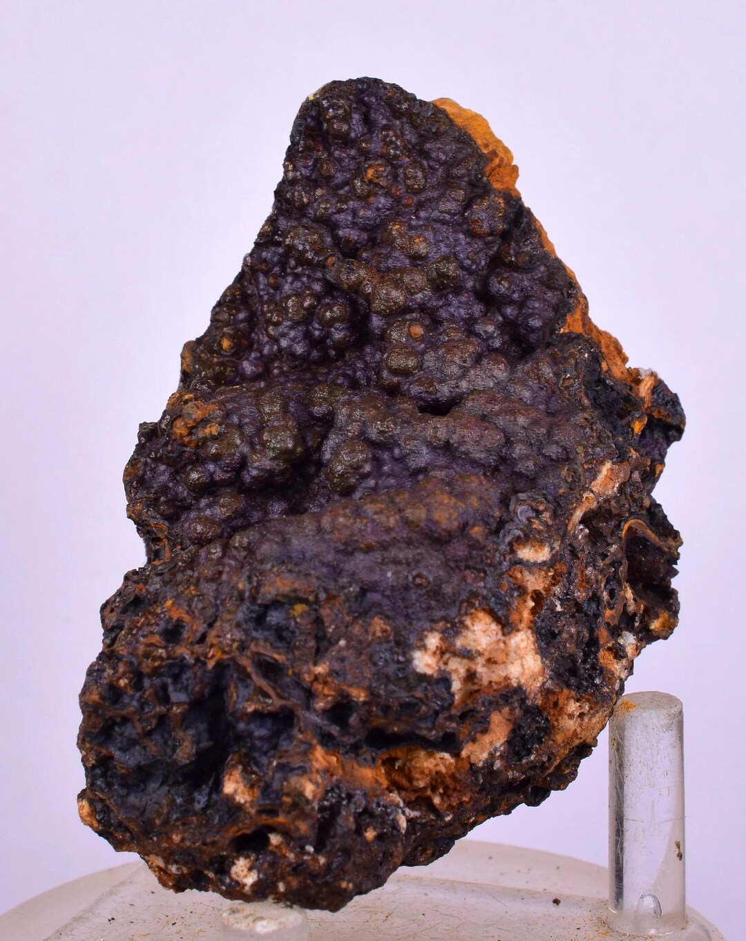 8.5cms GOETHITE BOTRYOIDAL IRIDESCENT Crystals Peru Iron New Find ...