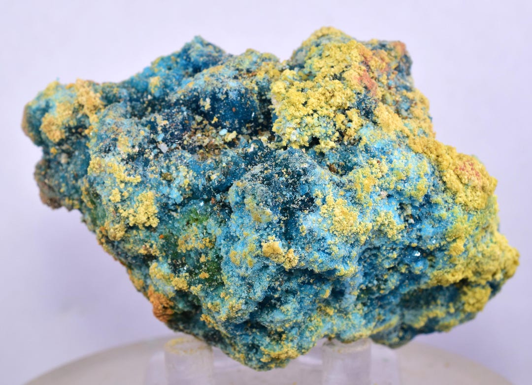 7.1cms CHALCANTHITE ROMERITE ALUNOGEN Natural Botryoidal Crystals ...