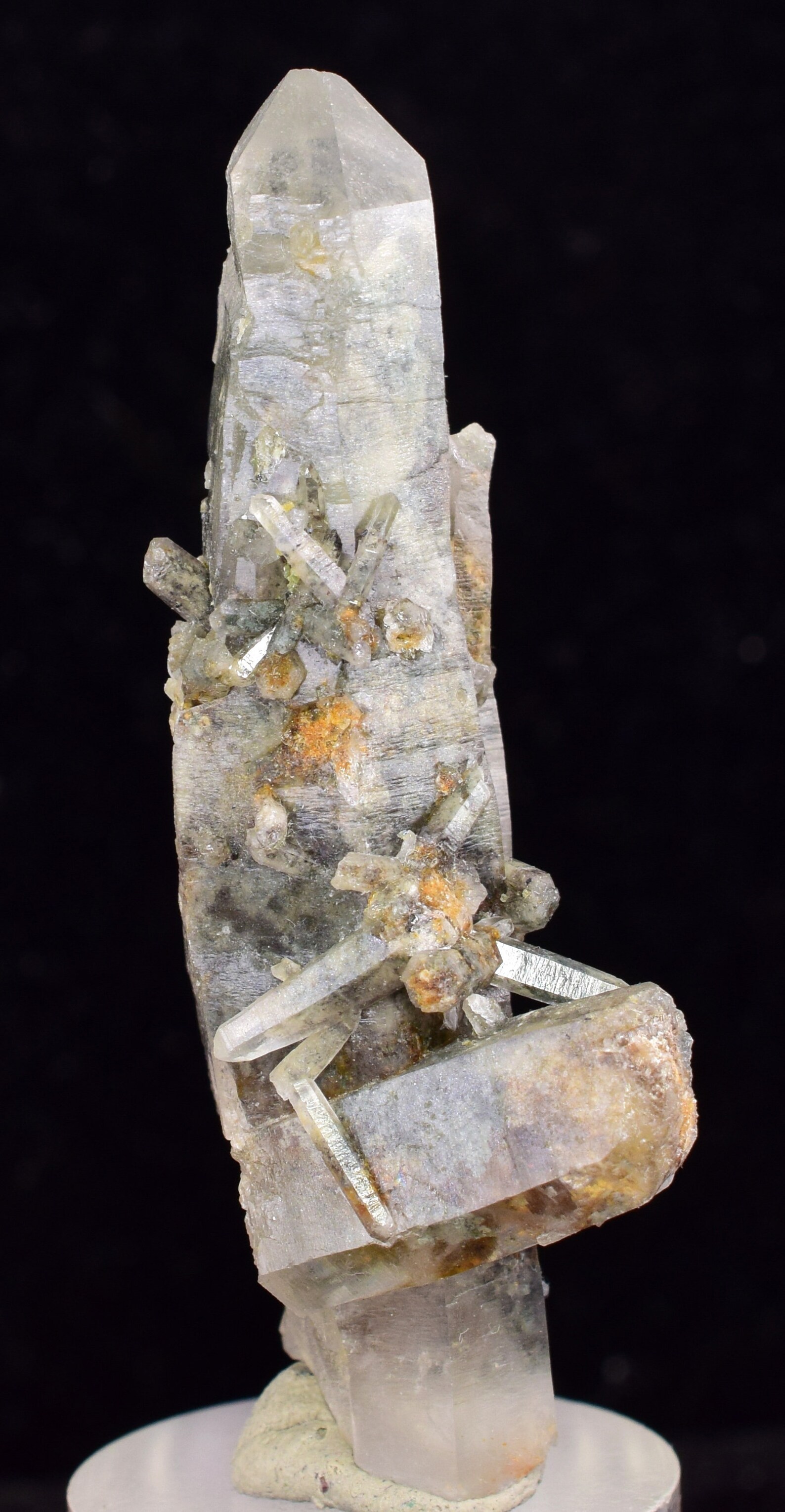 5.6cms GEM QUARTZ Natural Chlorite Included Phantom Crystal Peru Q352 ...