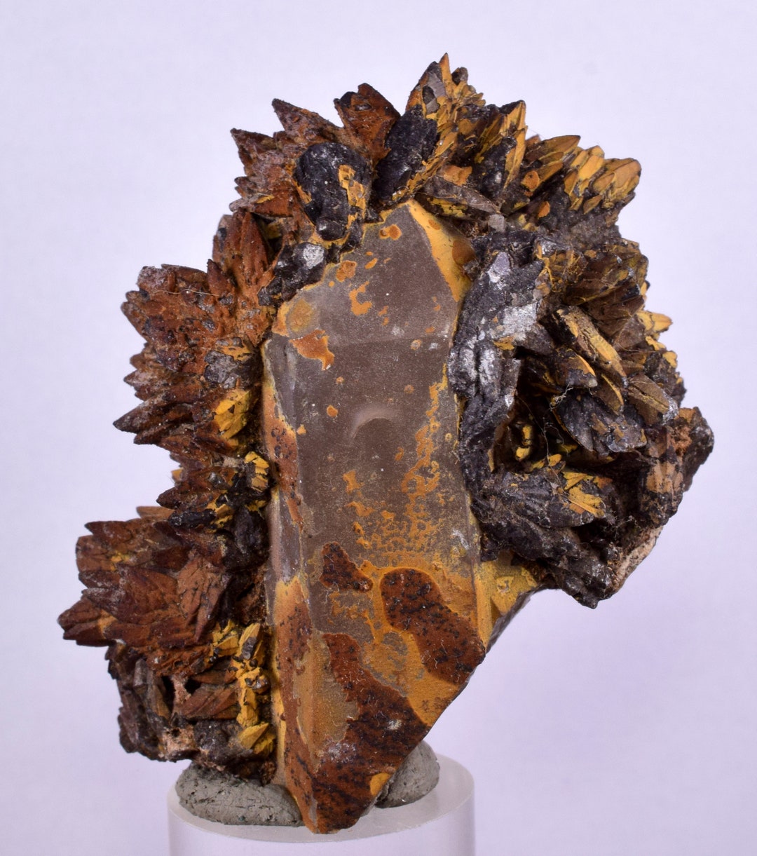 6.4cms RED LIMONITE MARCASITE Quartz Goethite Crystals Peru Mineral ...