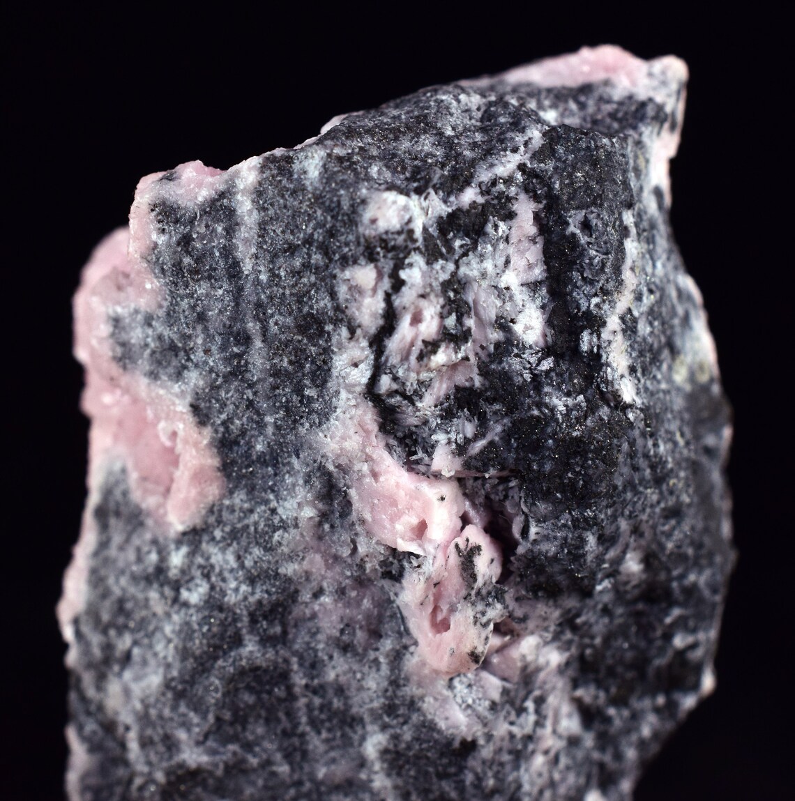 3.6cms RHODOCHROSITE ROSETTE QUARTZ Peru Pink Jordanite Crystals ...