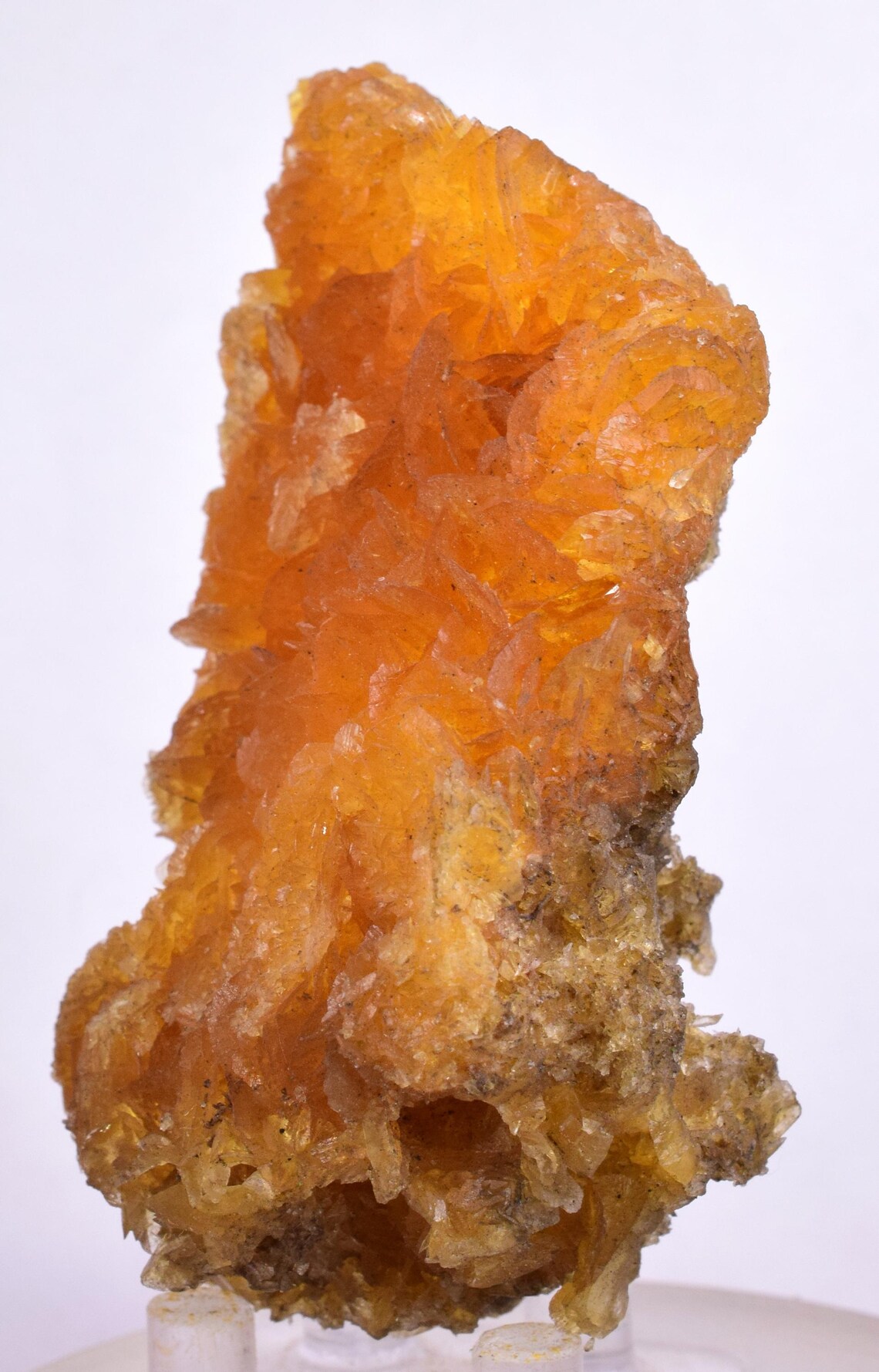 8cms GOLDEN SELENITE CRYSTALS Cluster Fish Tail Peru Yellow Gypsum ...