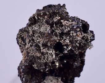 2.2cm NATIVE SILVER ACANTHITE Electrum peru Silver Wires Nixon Face ...