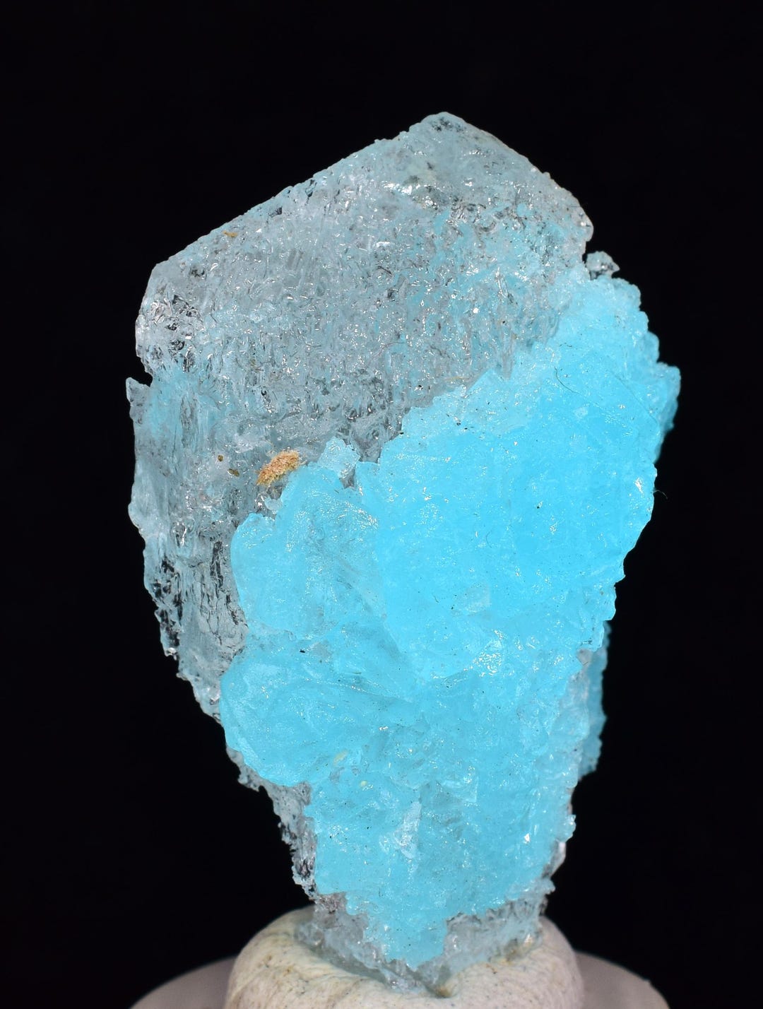 4cms NATURAL BLUE SALAMMONIAC Lecontite Botryoidal Crystals Chile ...