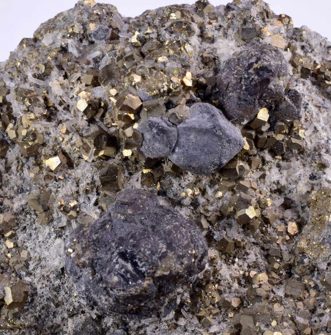 7.8cms GALENA PYRITE PERU Crystals Cluster Collectors Mineral Specimen ...