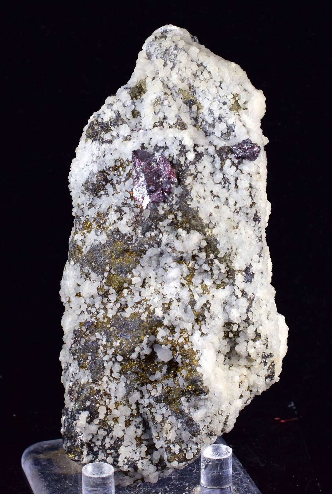 10.5cms PROUSTITE RUBY SILVER Pyrargrite Acanthite Crystal Mineral ...