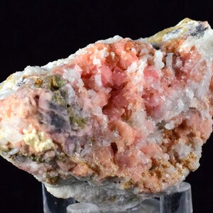 5.7cms RHODOCHROSITE RHOMBOHEDRAL QUARTZ Premium Miniature Crystals ...