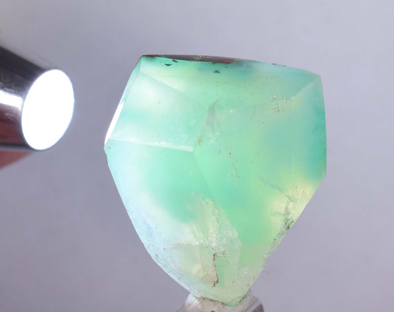 154.5carats GEM SILICA CHRYSOCOLLA Emeraldine Chalcedony Facet | Etsy