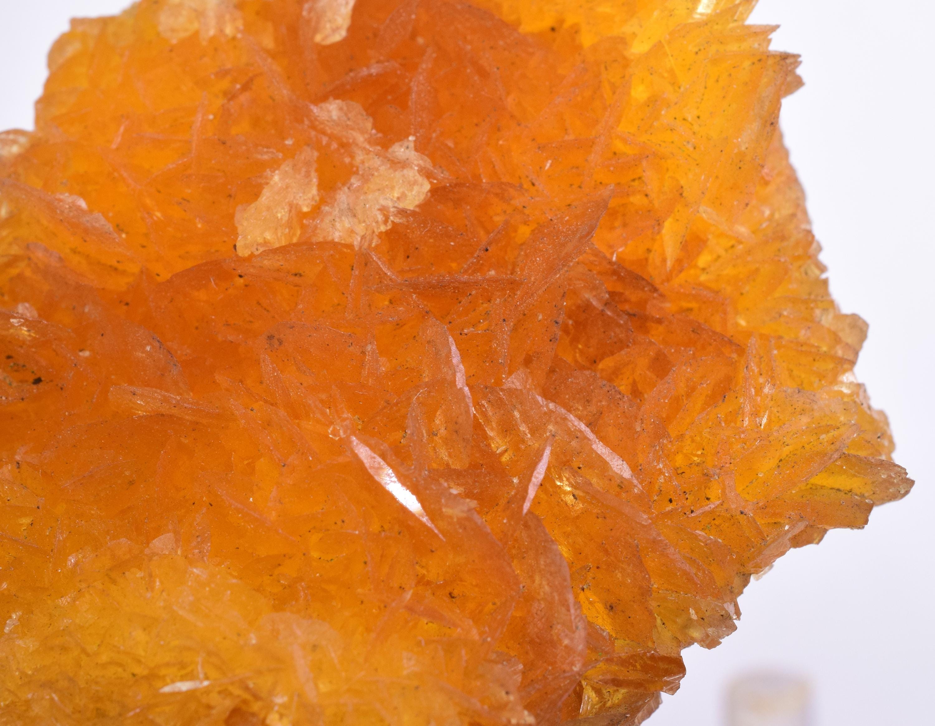 8cms GOLDEN SELENITE CRYSTALS Cluster Fish Tail Peru Yellow Gypsum ...
