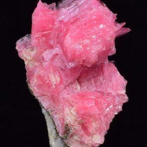 3.1cms PINK RHODONITE CRYSTALS Quartz Pyrite Miniature Peru Bright ...