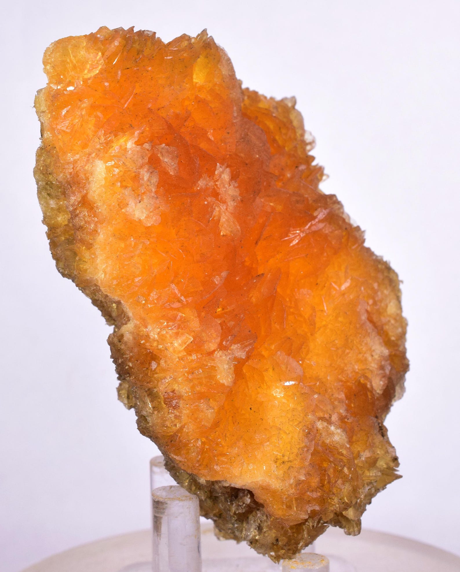 8cms GOLDEN SELENITE CRYSTALS Cluster Fish Tail Peru Yellow Gypsum ...