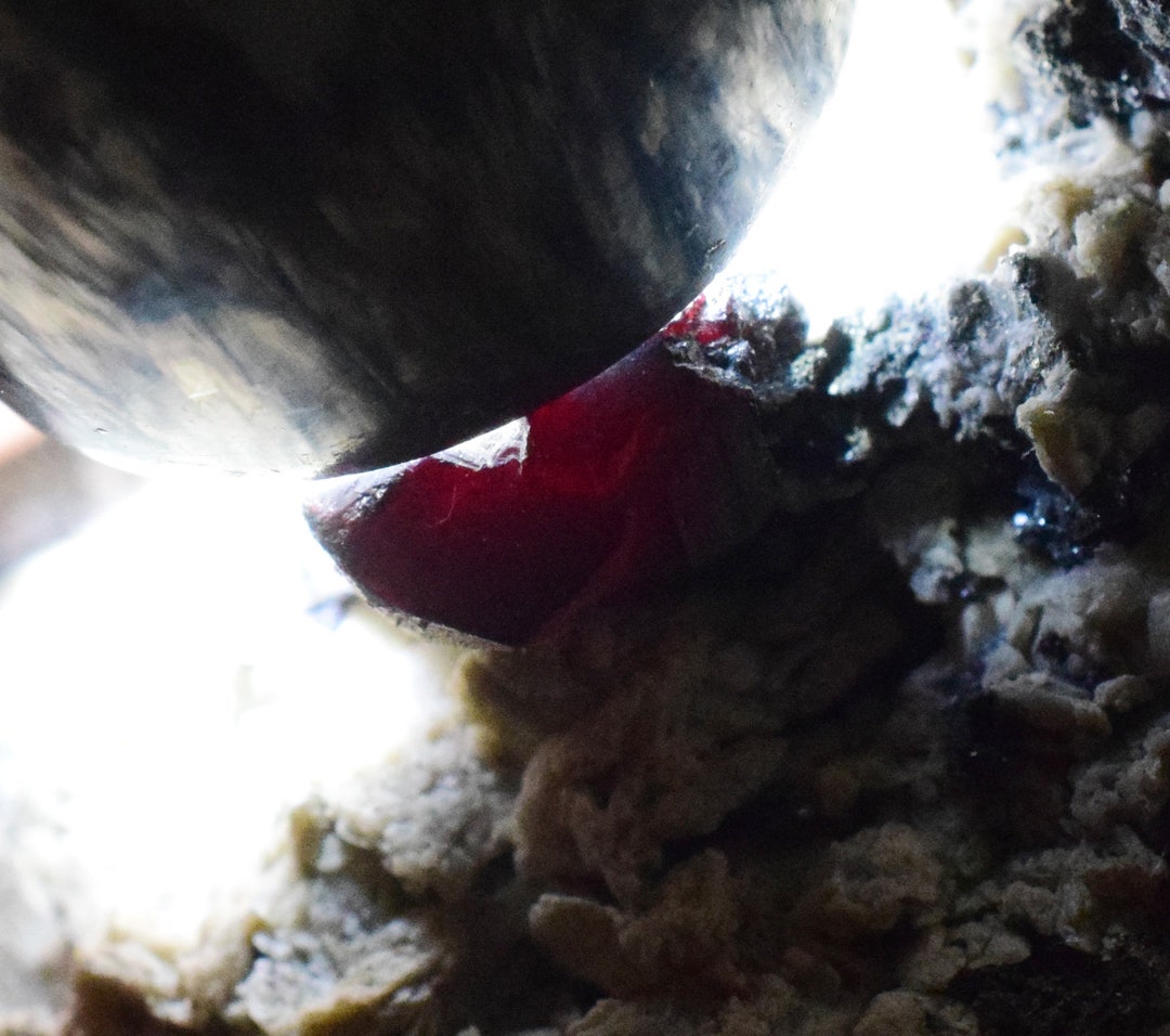 6.6cms PROUSTITE RUBY SILVER Acanthite Crystals Uchucchacua Mine Peru ...
