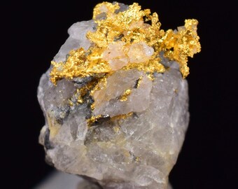 0.9cms NATIVE GOLD Pyrite QUARTZ of the Incas Thumbnail Aesthetic Wire ...