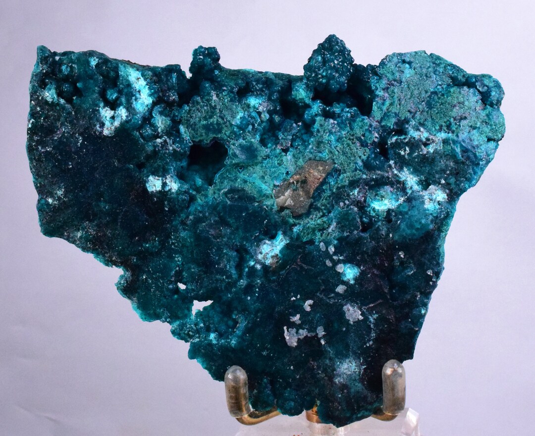 9.8cms BLUE MALACHITE BOTRYOIDAL Peru Crystals Grape Spheres Shiny ...