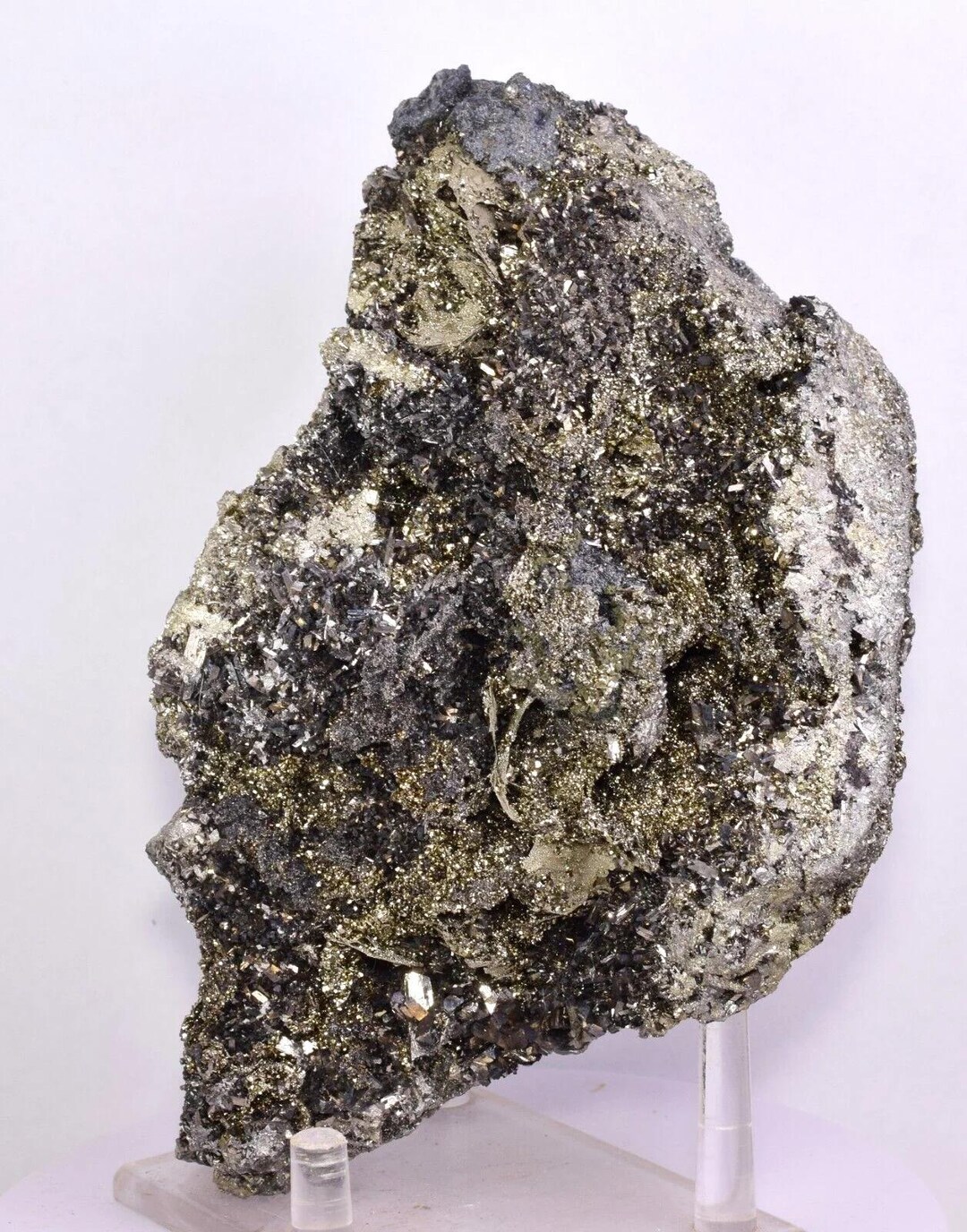 16cms MARCASITE BLADED PYRITE Quartz Arsenopyryte Bornite Peru Crystals ...