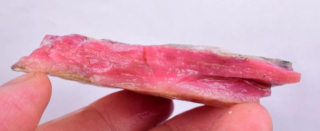 385carats GEM DEEP RED Pink Opal Peru Rough Color Translucent Mineral ...