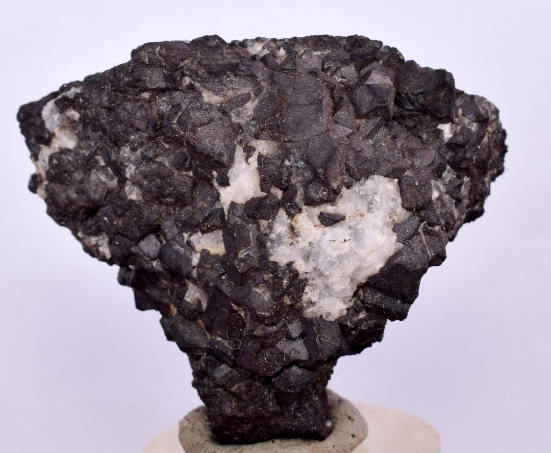 4cm ALABANDITE CRYSTALS Peru Gem Sharp Bright Uchuchaccua Mine Mineral ...