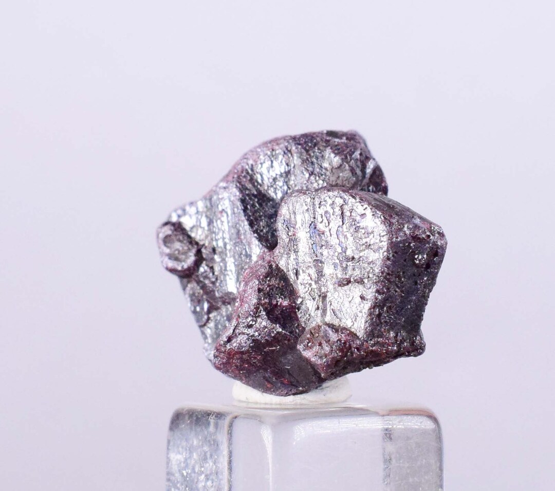 1.7cm PROUSTITE RUBY SILVER Twin Crystal Peru Sulfosalt Translucent Red ...