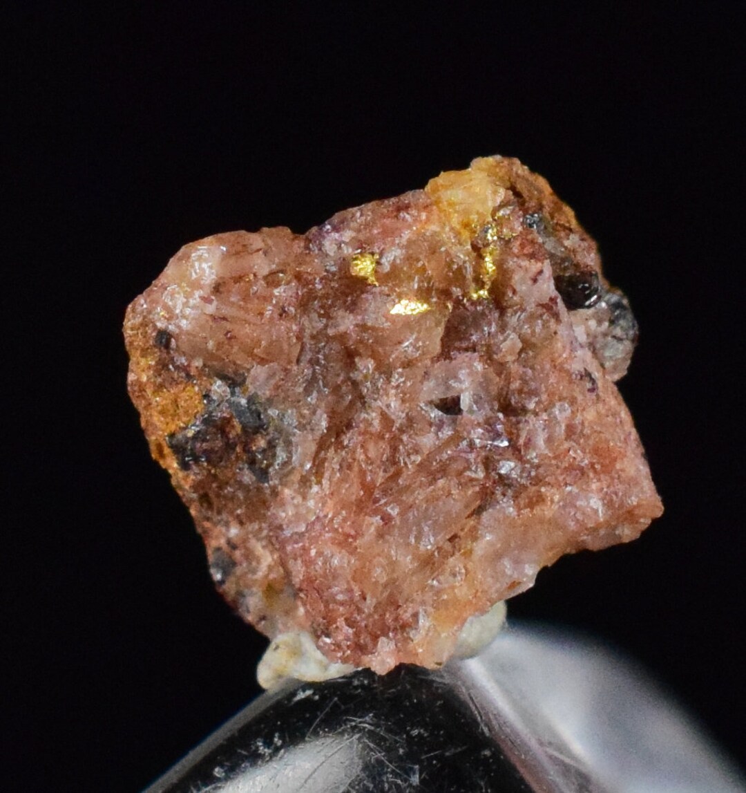 0.5cms NATIVE GOLD QUARTZ of the Incas Thumbnail Wire Gem Crystal ...