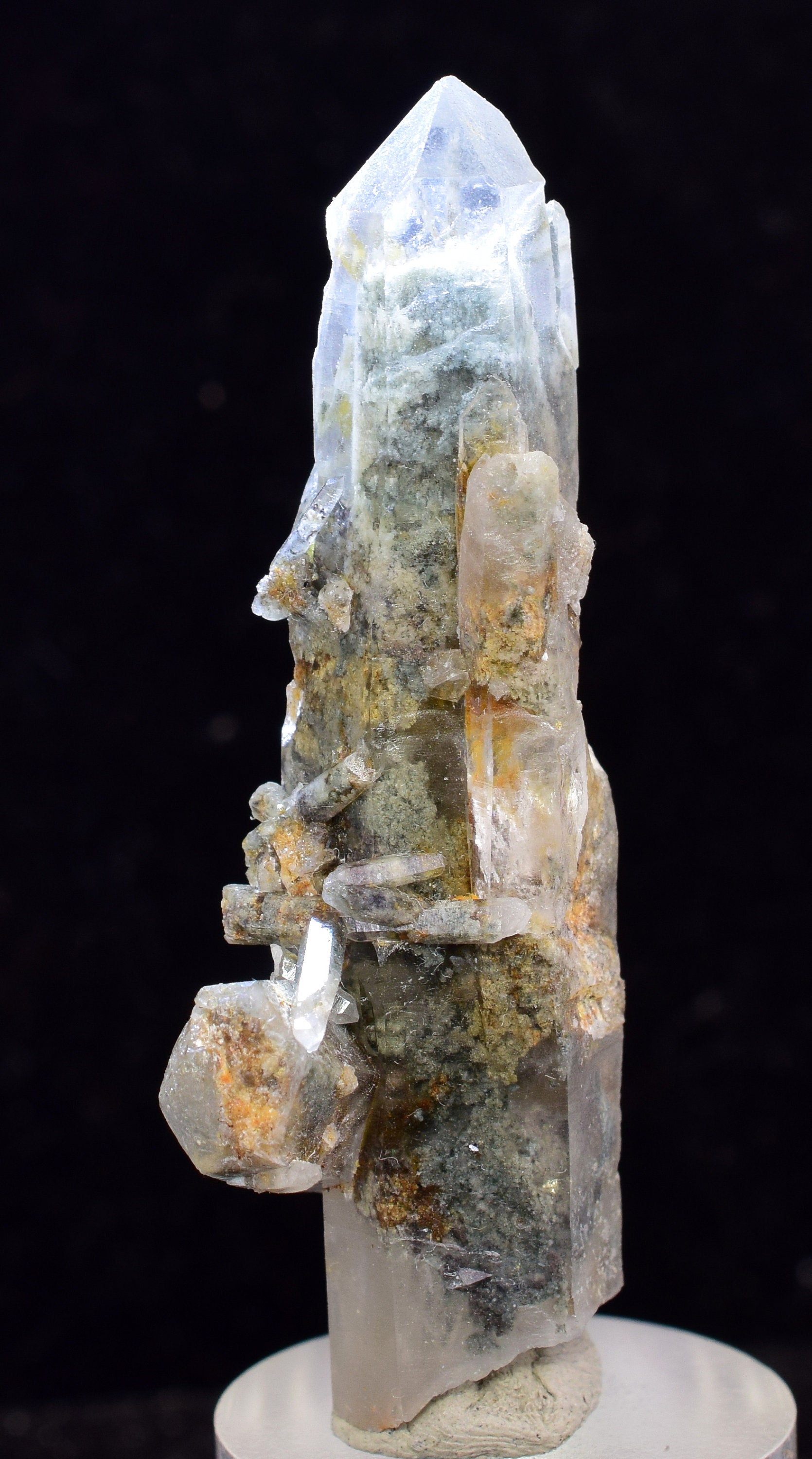 5.6cms GEM QUARTZ Natural Chlorite Included Phantom Crystal Peru Q352 ...