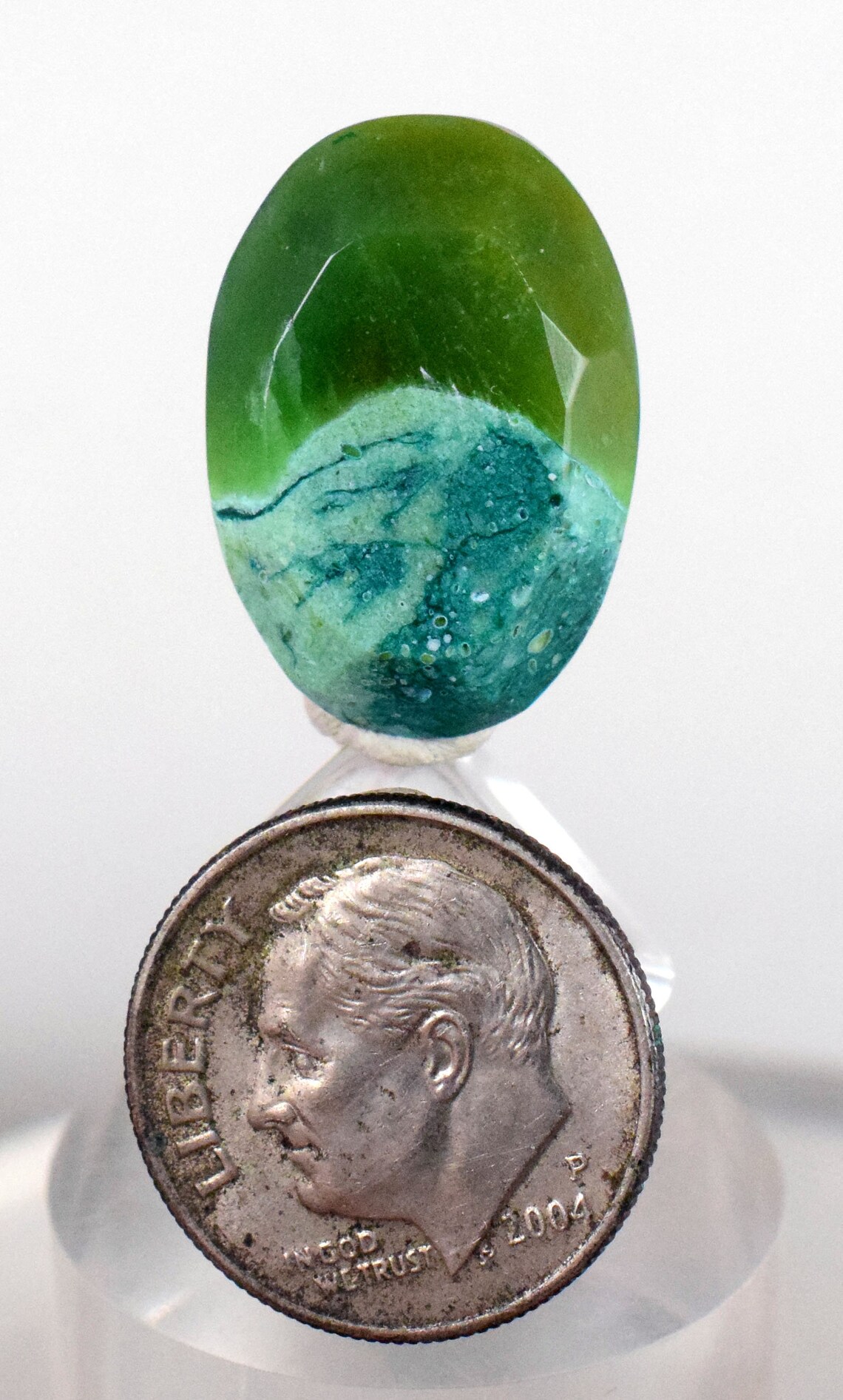 16carats GEM SILICA CHRYSOCOLLA Emeraldine Chalcedony Lily | Etsy