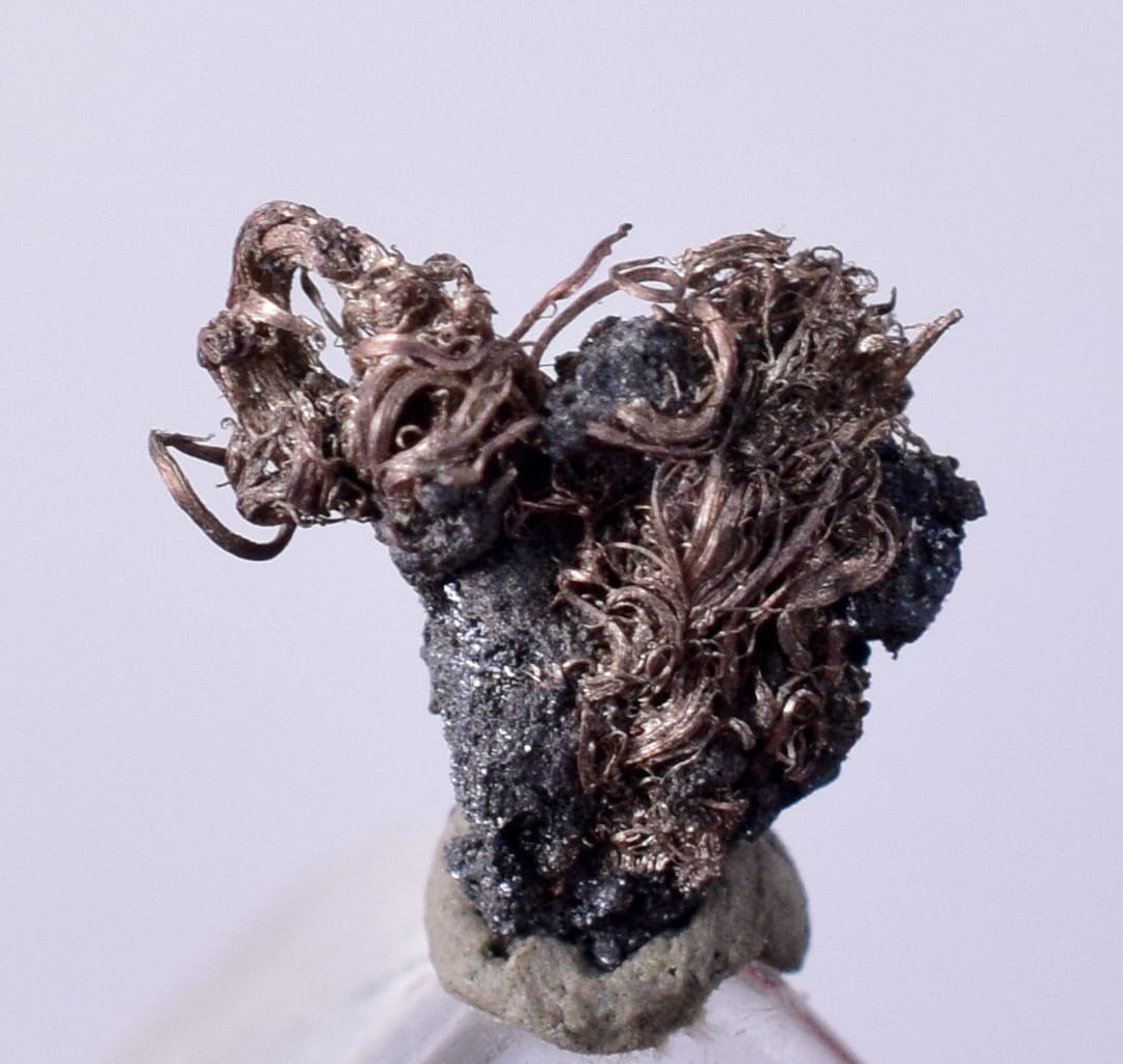 0.7cms NATIVE SILVER WIRES Peru Uchuchaccua Mine 2000 Discovery Mineral ...