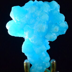 6.5cms NATURAL BLUE SALAMMONIAC Lecontite Botryoidal Crystals Chile ...