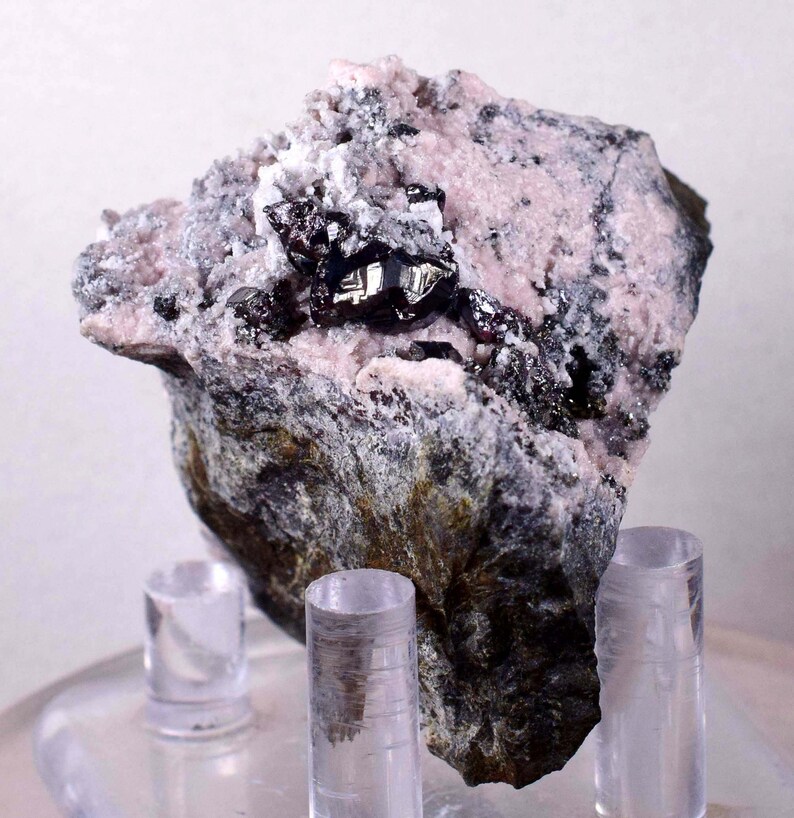 6cm PROUSTITE RUBY SILVER Twin Red Crystals Rhodochrosite - Etsy