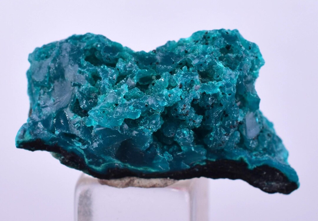 2 7cm GEM BLUE MALACHITE Pseudomorph Chrysocolla Peru Rosette Crystal ...