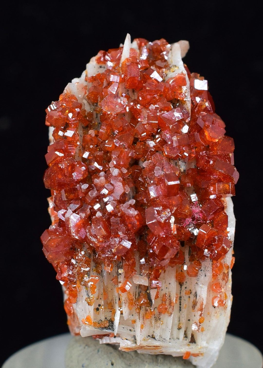 3.1cm VANADINITE CRYSTAL BARITE Mibladen Morocco Miniature Mineral ...